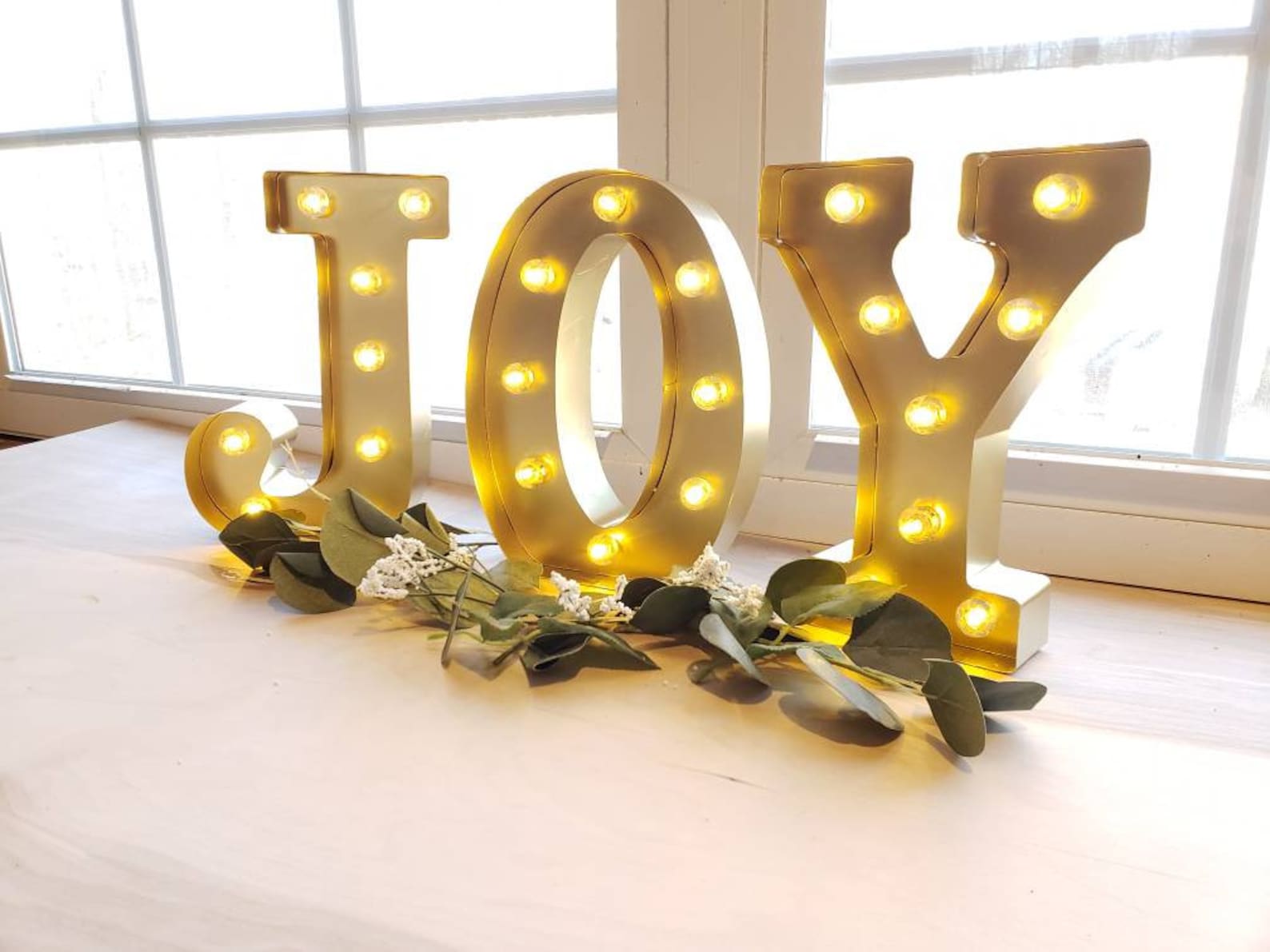 JOY Metal Marquee Light/christmas Light up Letters/light up Letter ...