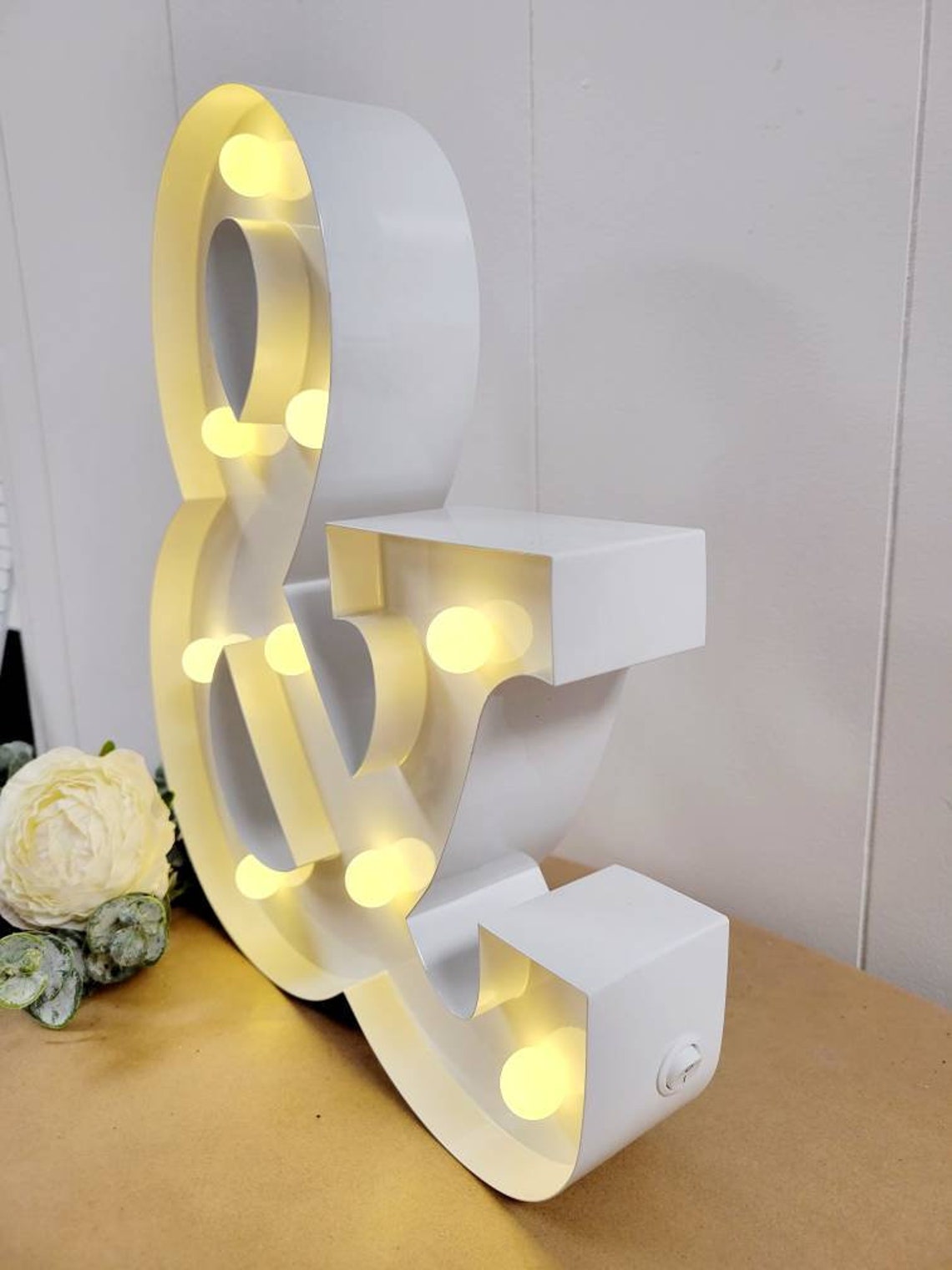 WHITE 12 Wedding Marquee Letter Light Light up Light - Etsy
