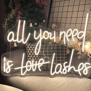 Esthetician Lash Decor | All You Need is Lashes | Salon Decor | LED ...