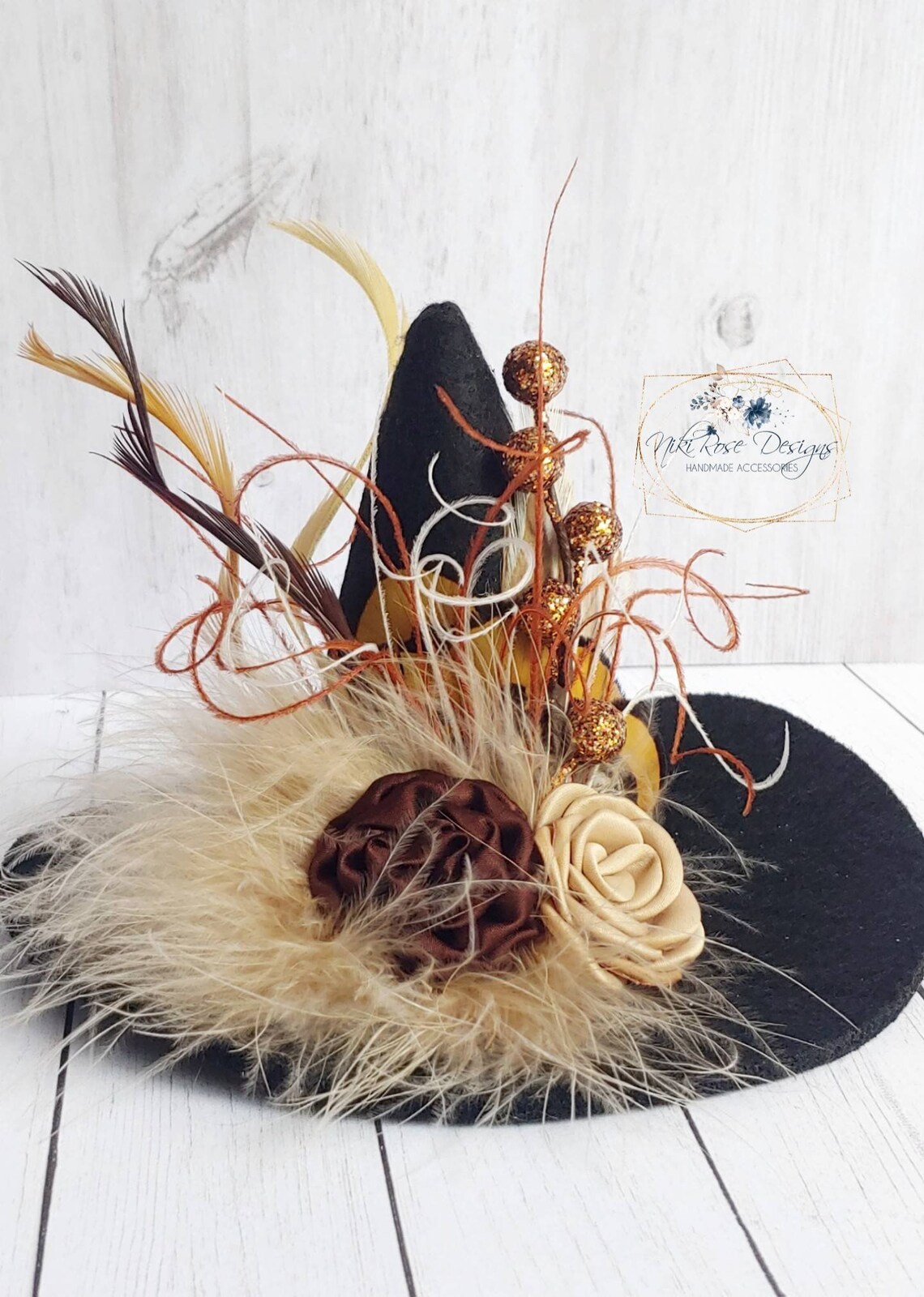 Mini Witch Hat Fascinator Headband Autumn Fall Harvest | Etsy