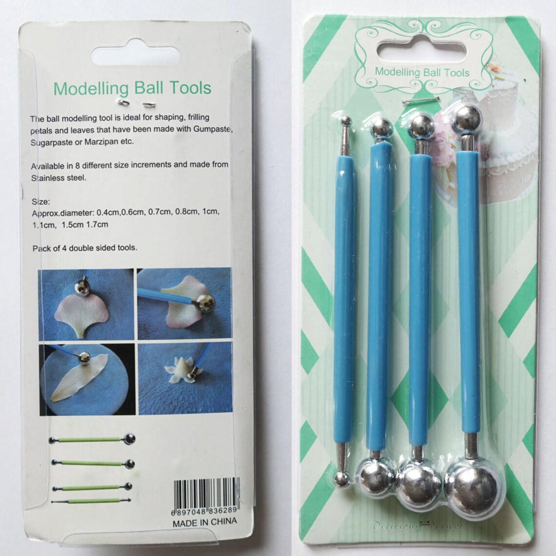 4 Pcs of Double Ended Stainless Steel Modelling Ball Tools for - Etsy
