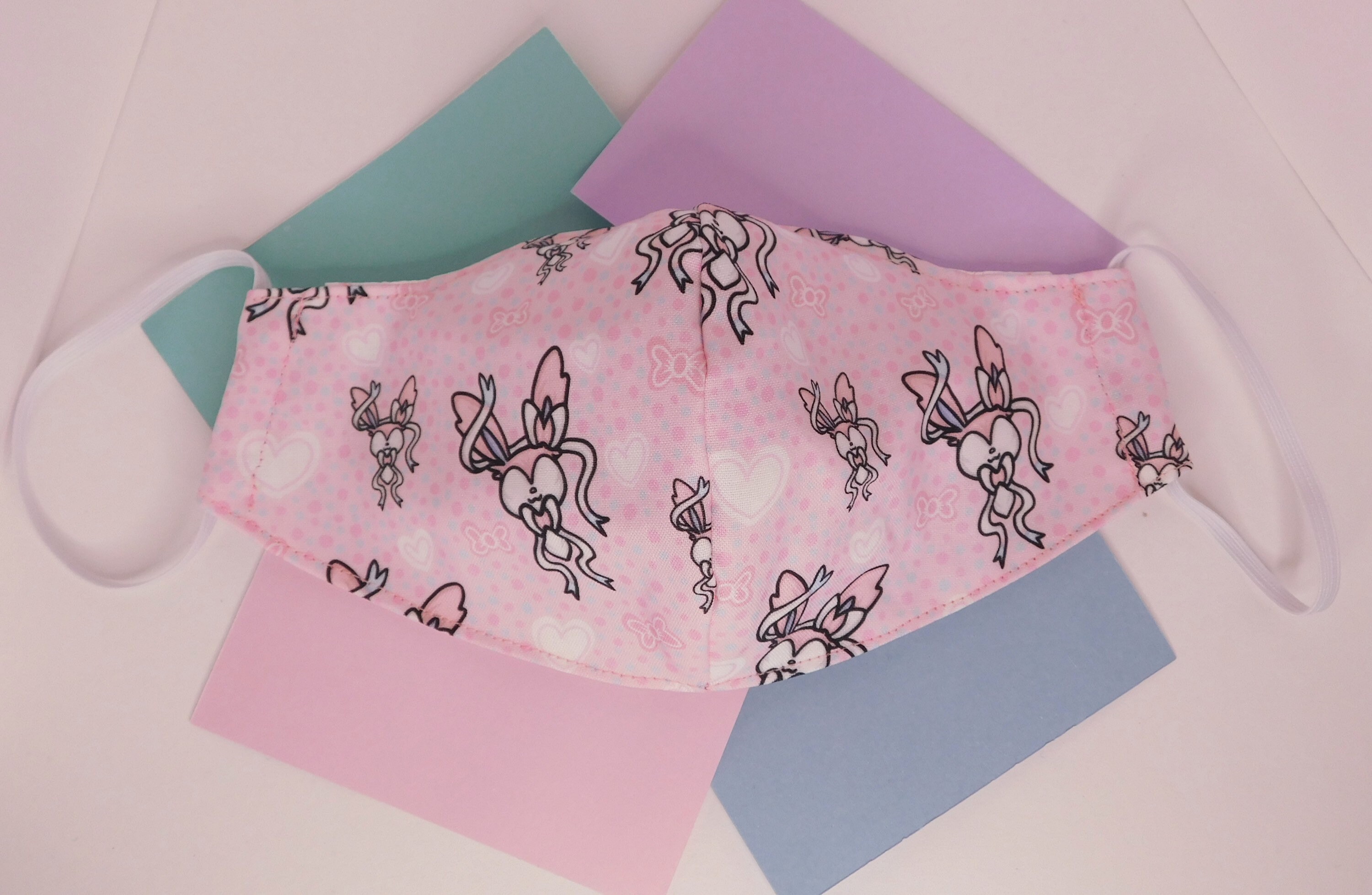 Sylveon Face Mask Pokemon Inspired Eeveelutions | Etsy