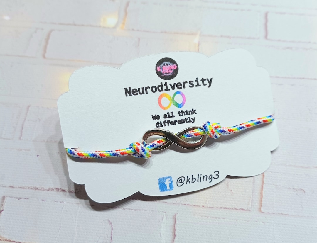 Neurodiversity Autism Adhd Acceptance Rainbow Infinity Symbol Rope ...