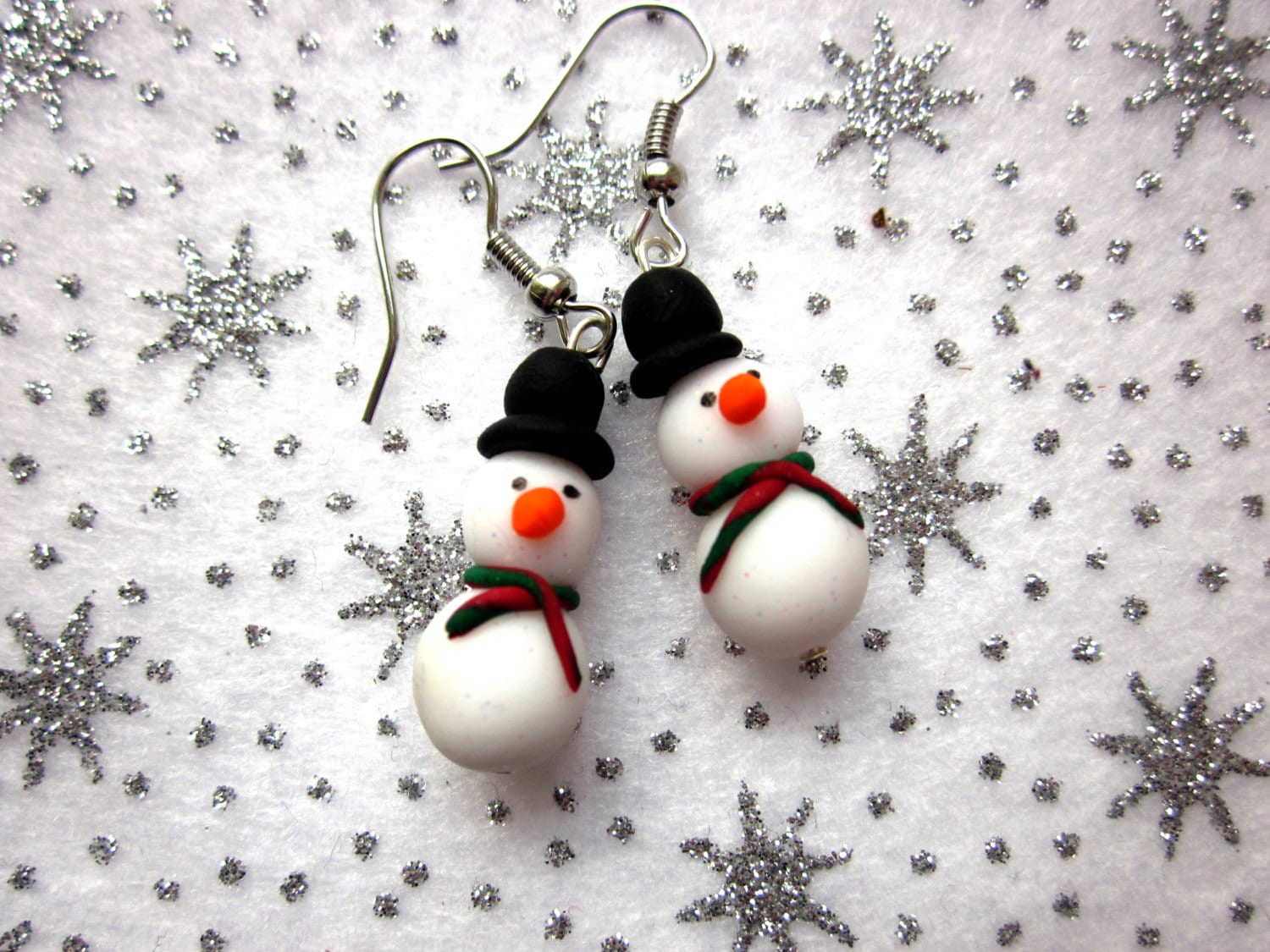 Christmas Snowman Earrings, Festive Earrings, Christmas Jewellery ...