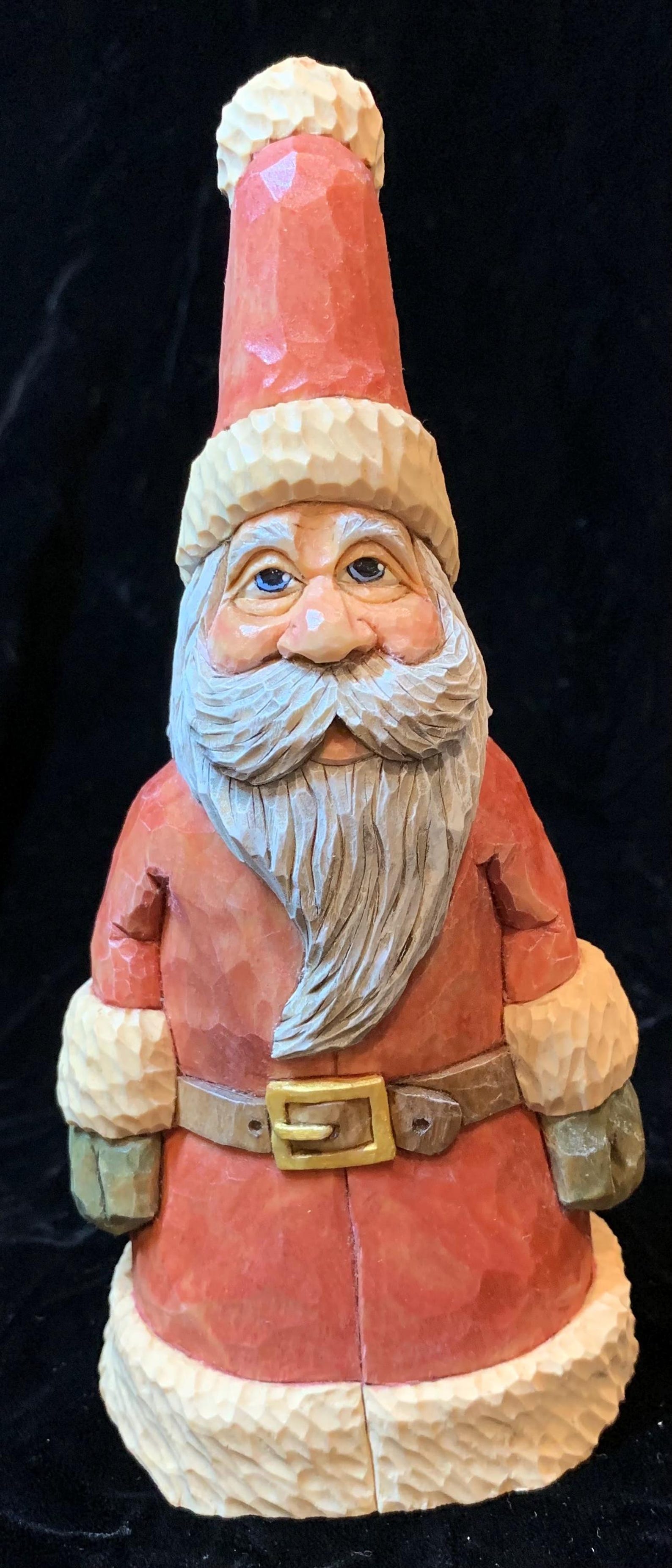 Hand Carved Santa - Etsy