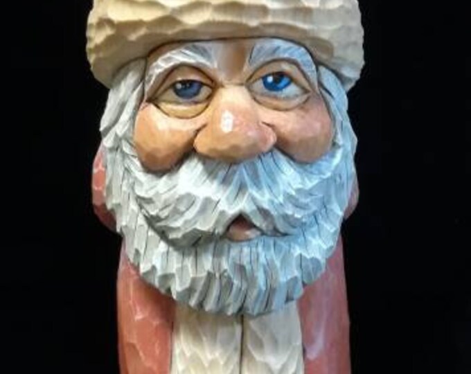 Santa, Woodcarved Santa, Folk Art Santa, St. Nick Santa Carving - Etsy