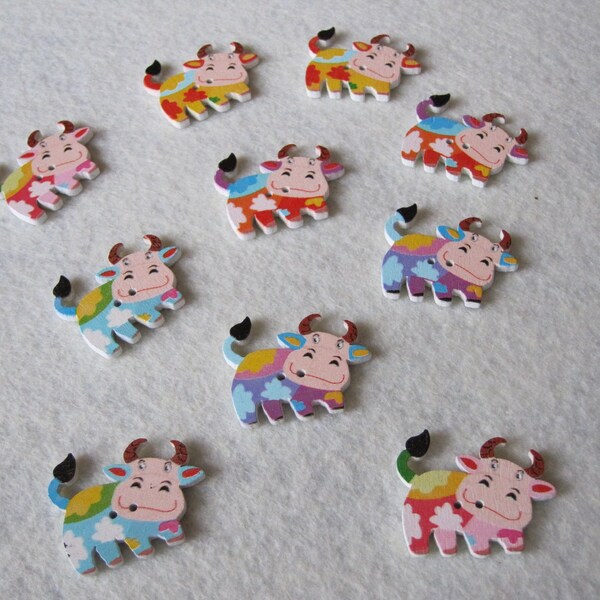 Cow Buttons - Etsy