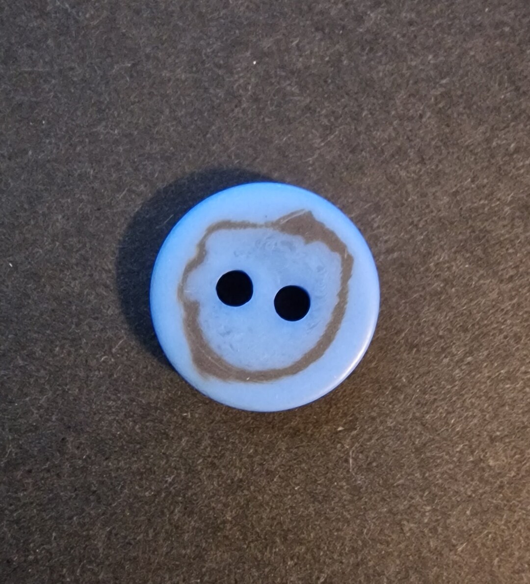 Set of 4 Resin Buttons Faux Wood Effect Blue - Etsy