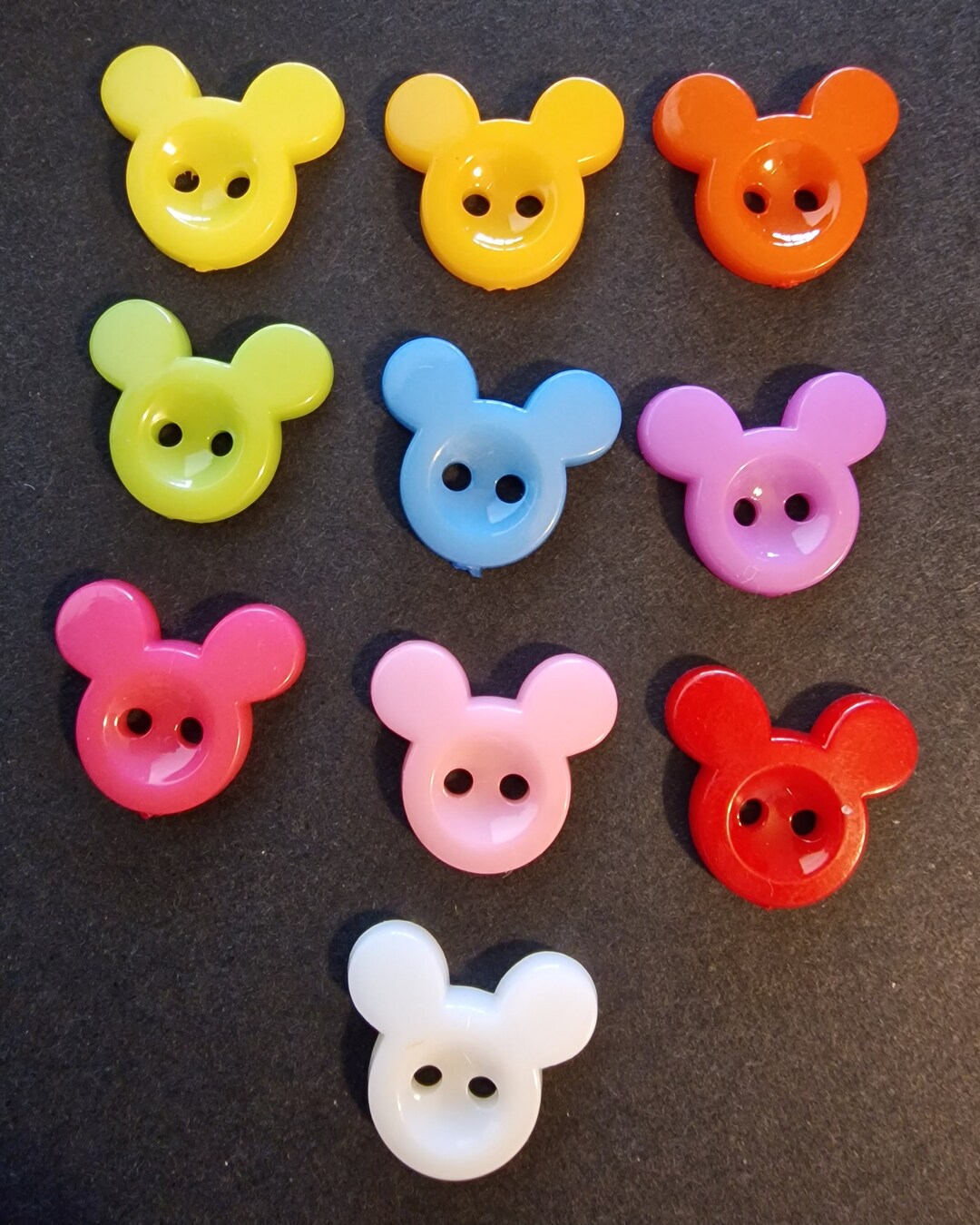 Set of 4 Mickey Acrylic Buttons - Etsy