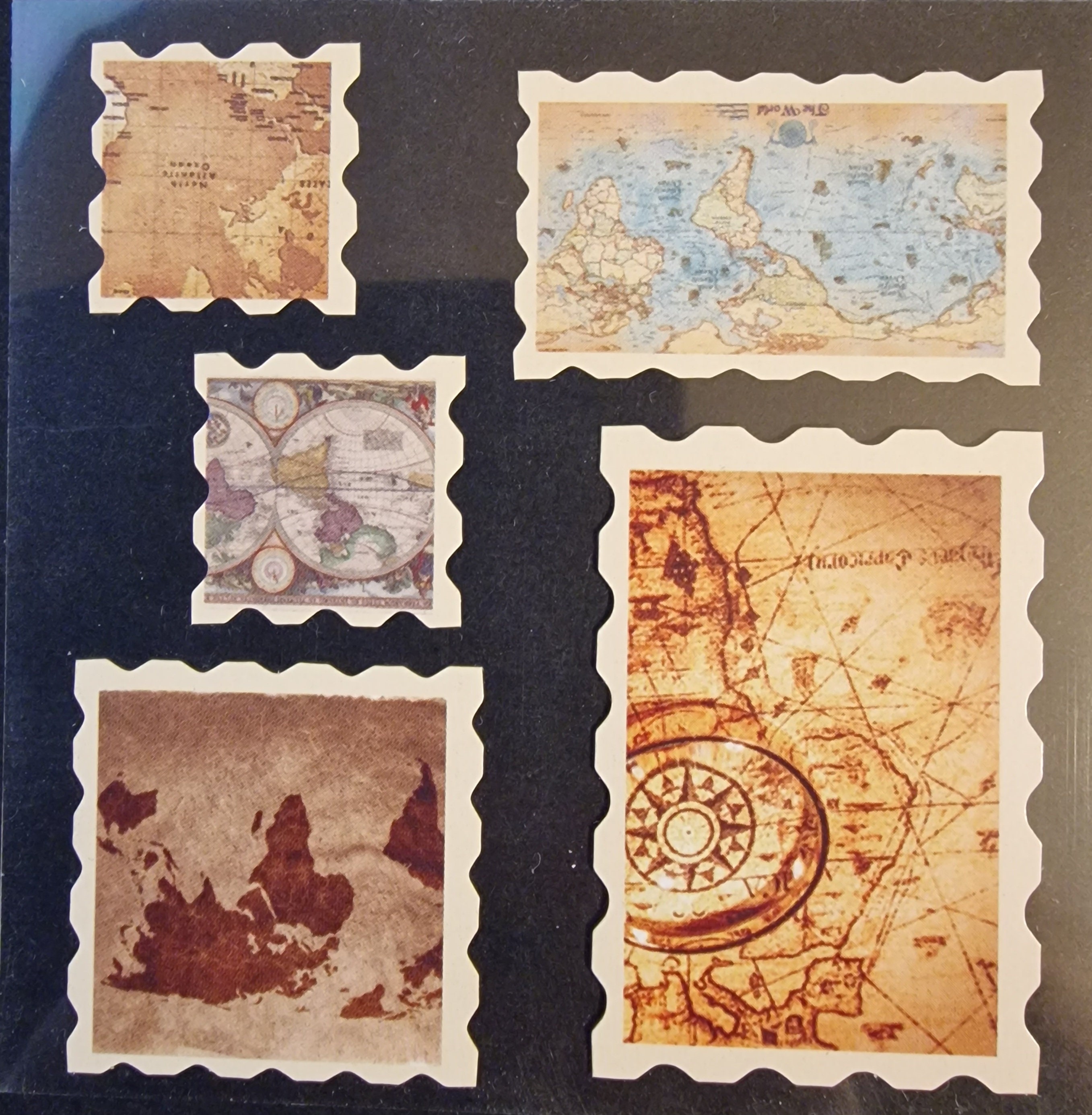Vintage World Map Stamp Sticker Sheet of Your Choice - Etsy