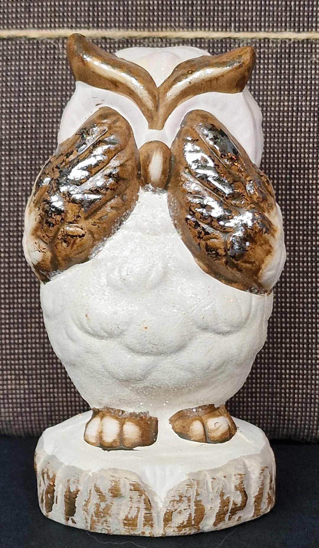 Terracotta Owl With Glitter - Etsy