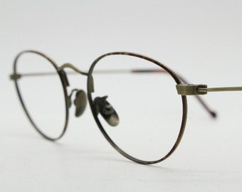 90s Vintage Rectangular Wire Glasses. Minimalistic Slim Chrome Metal ...