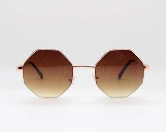 Octagon glasses | Etsy