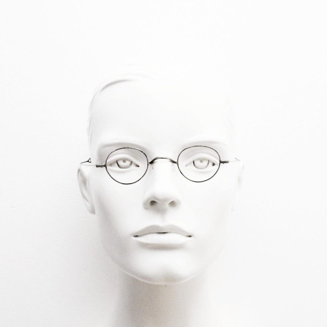Victorian Vintage Metal Oval Eye Glasses. Antique Steel Wire Optical ...