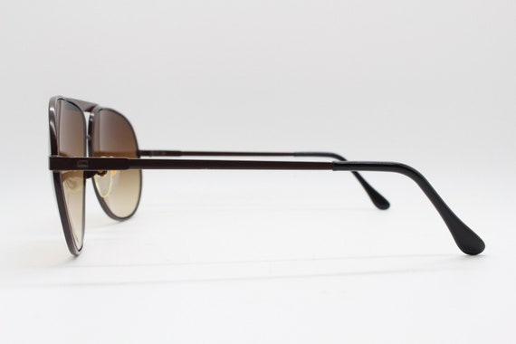 80s vintage big aviators. Brown metal frame with sizz… - Gem