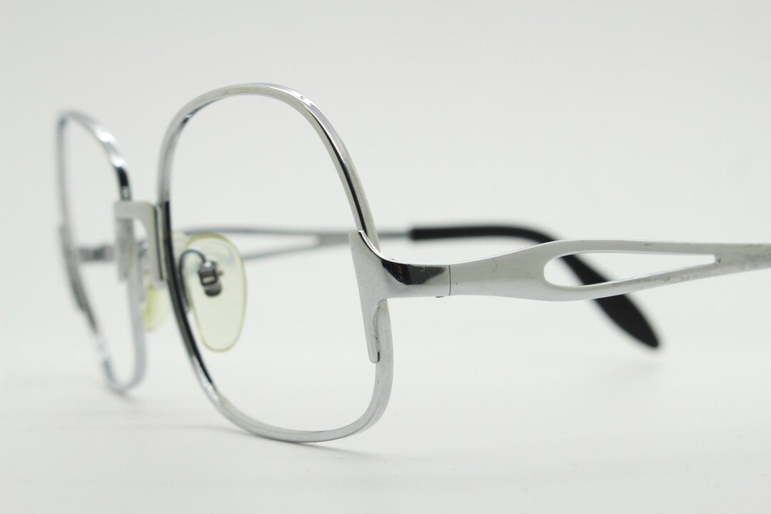 Strahlen 60s Vintage Angular Square Eye Glasses Made in Italy. Refined ...
