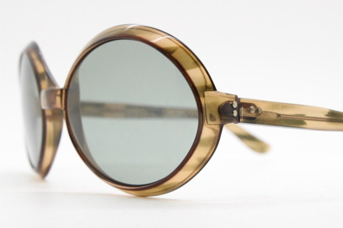 60s Vintage Small Bug Eye Acetate Sunglasses Made in France. Mottled ...