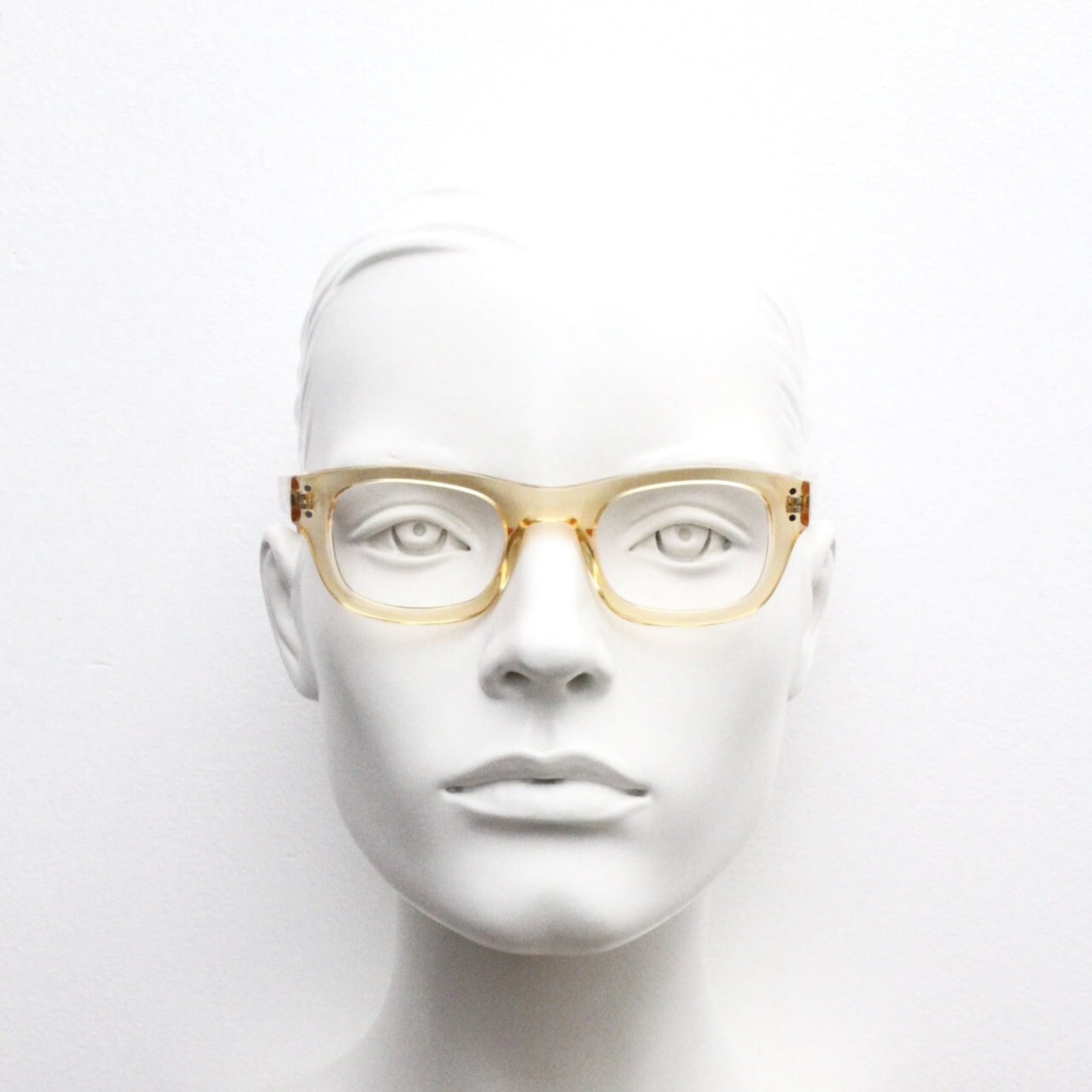 Moscot Nebb Glasses in Clear Acetate. Rare Transparent Peach - Etsy