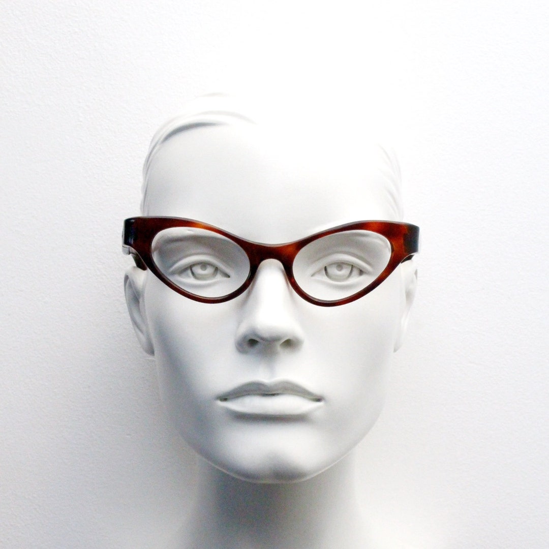 Vintage 50s Curved Cat Eye Glasses Made in the U.S.A. Definitive ...
