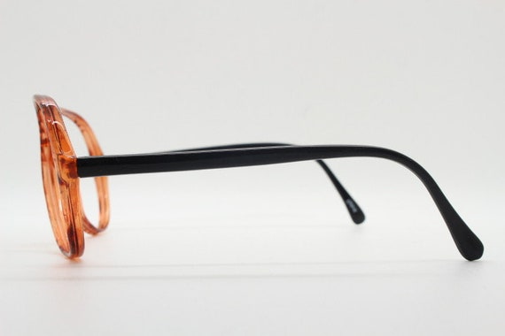 70s vintage acetate square aviator eye glasses. Mottl… - Gem