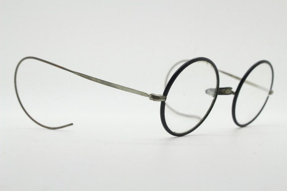 20s vintage windsor eye glasses. Superb black gloss o… - Gem