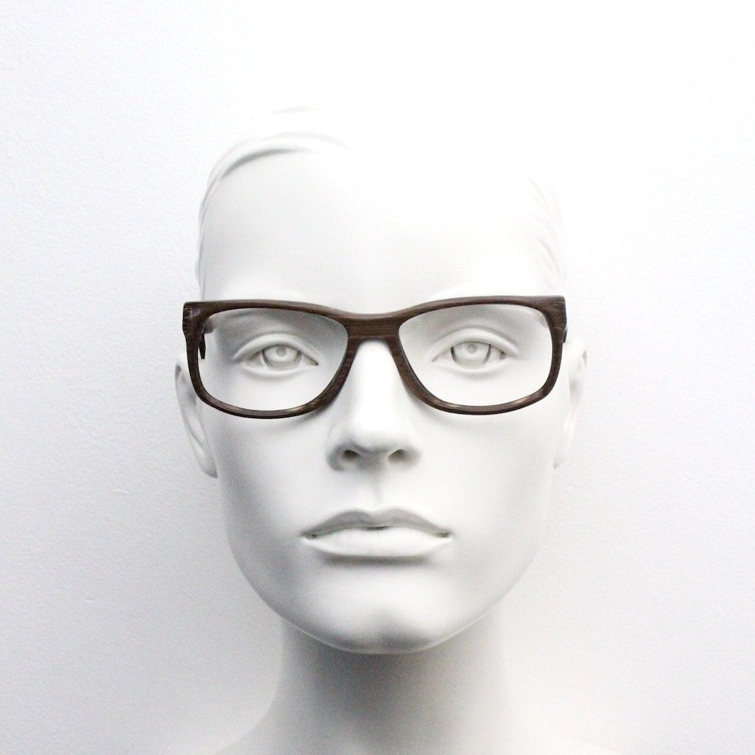 60s Vintage Rectangular Glasses. Beautiful Pearlised Acetate 'wood ...