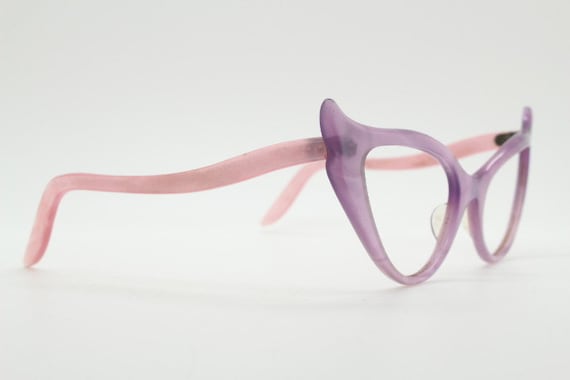 50s vintage pointed preying mantis cat eye glasses. H… - Gem