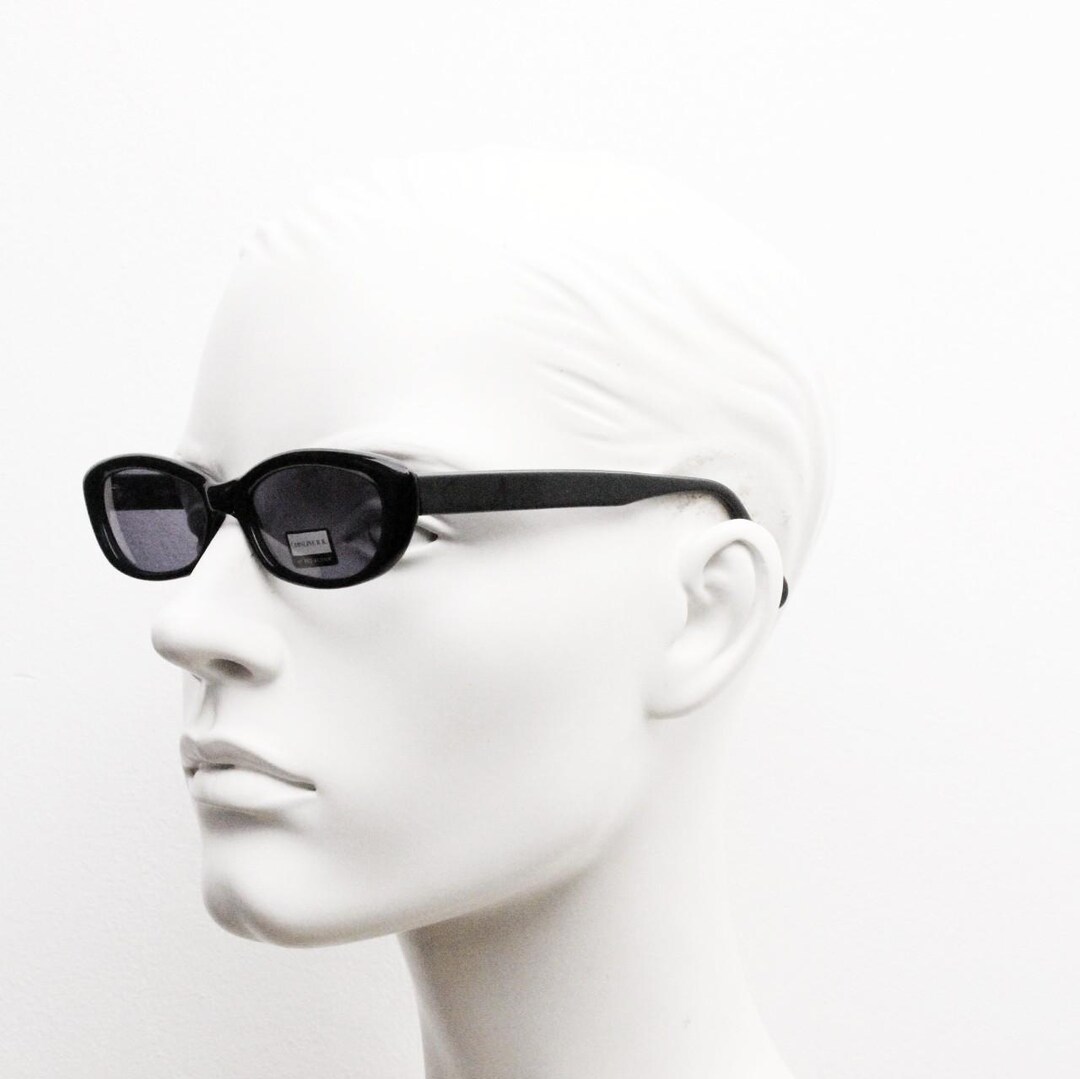 Caroline BK 90s Vintage Rectangular Cat Eye Sunglasses Made in Italy ...