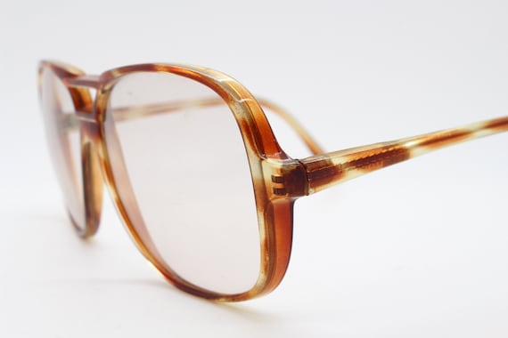 70s vintage big square aviator sunglasses made in Ita… - Gem