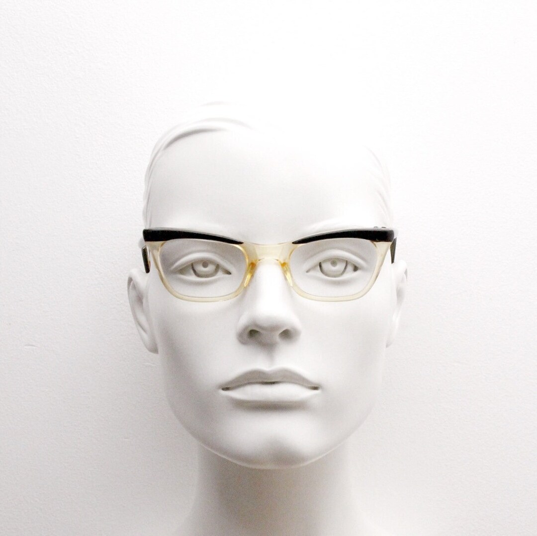 50s Vintage Pointed Cat Eye Glasses Made in Britain by Anda. Womens ...