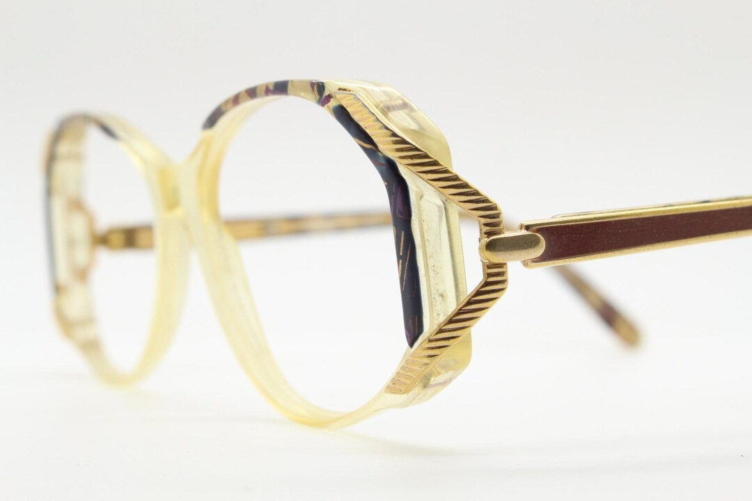 80s Vintage Hexagon Eye Glasses Made in Germany by Apollo Optik. Brown ...