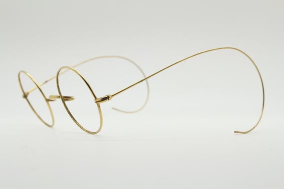 1920s vintage antique round eye glasses by Hadley. Go… - Gem