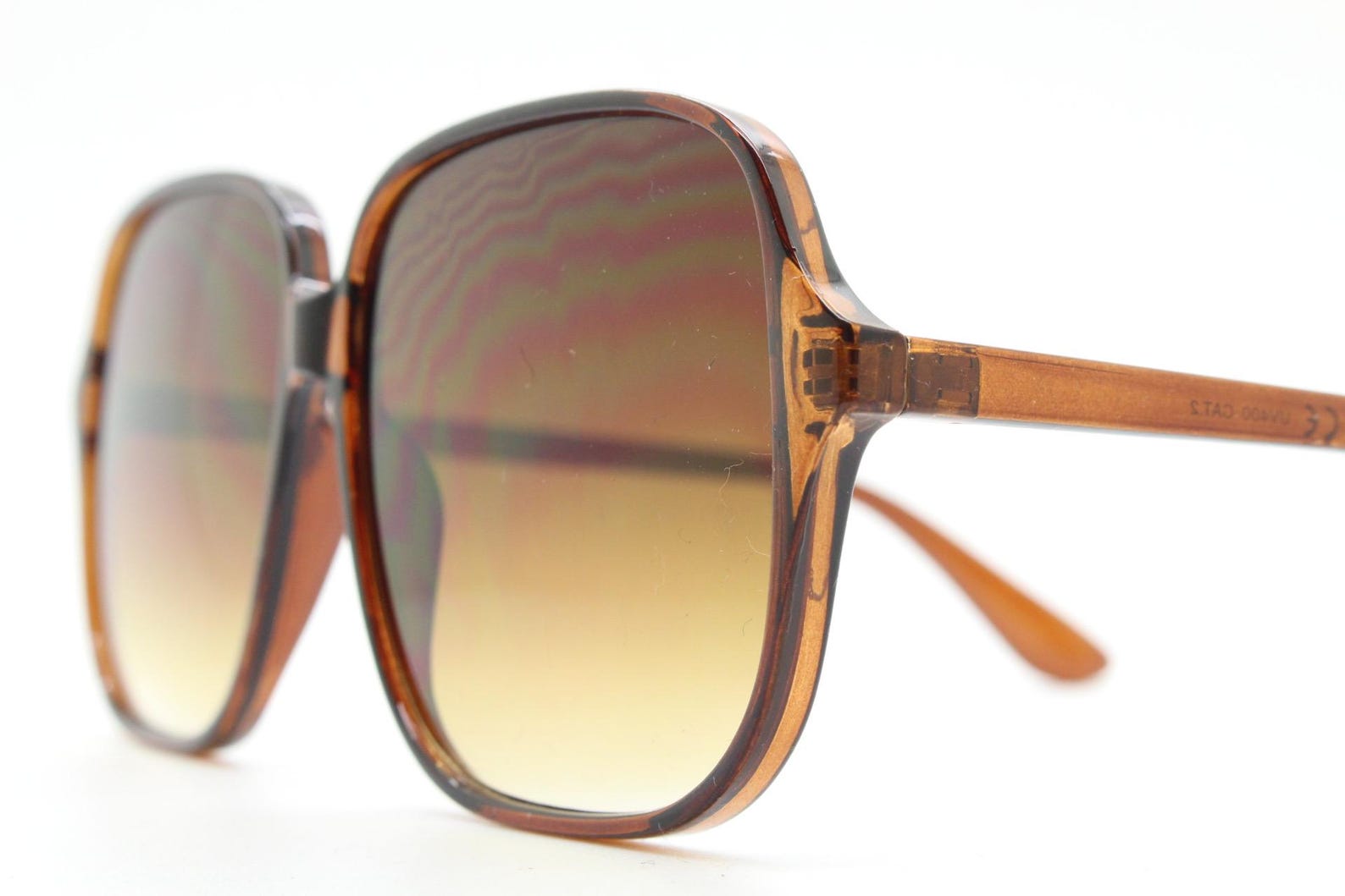 Y2k Vintage Square Oversized Womens 70s Design Sunglasses in ...