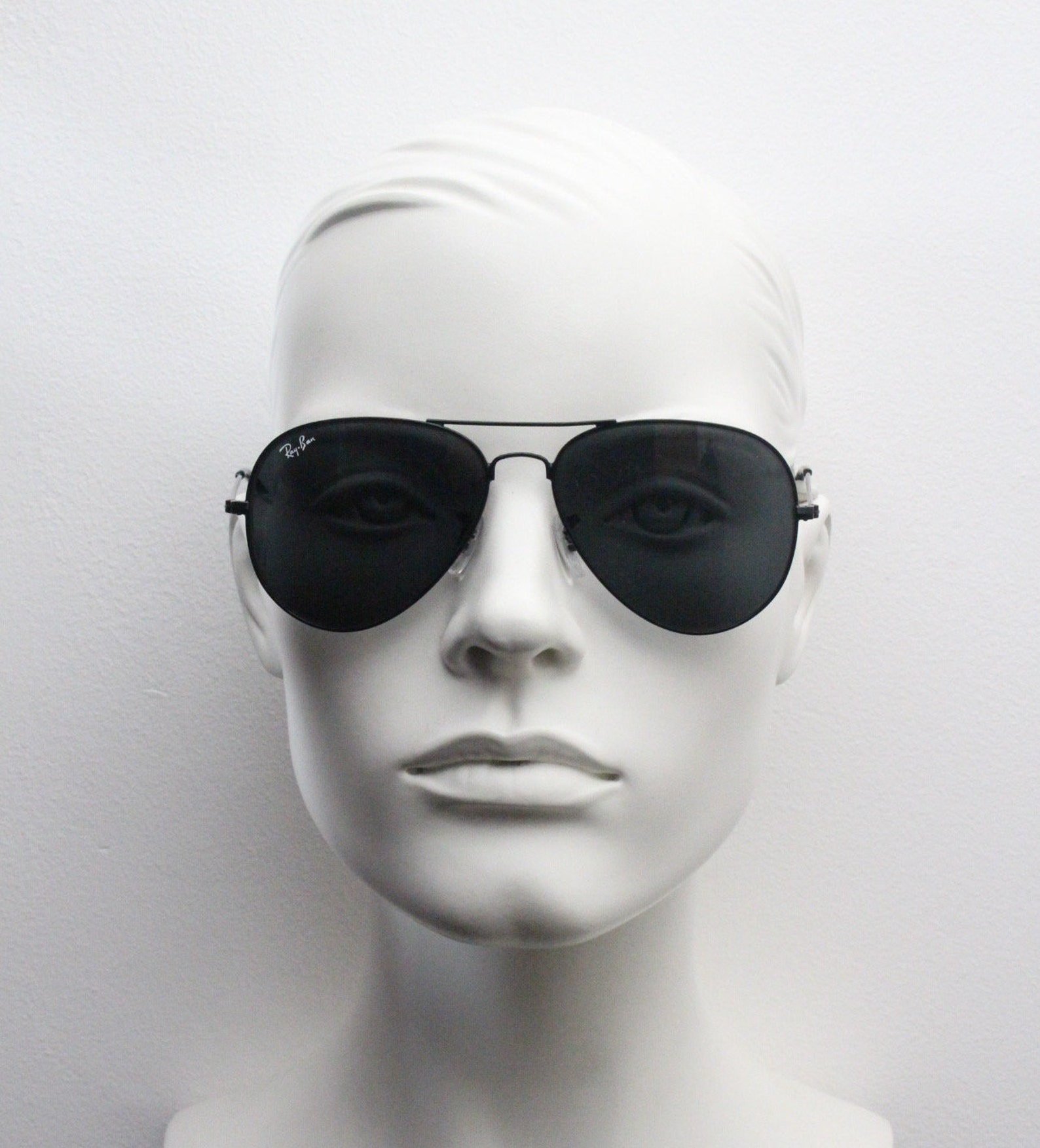 Ray Ban Black Frame Aviators With G-15 Lenses Model RB 3025 Made in ...
