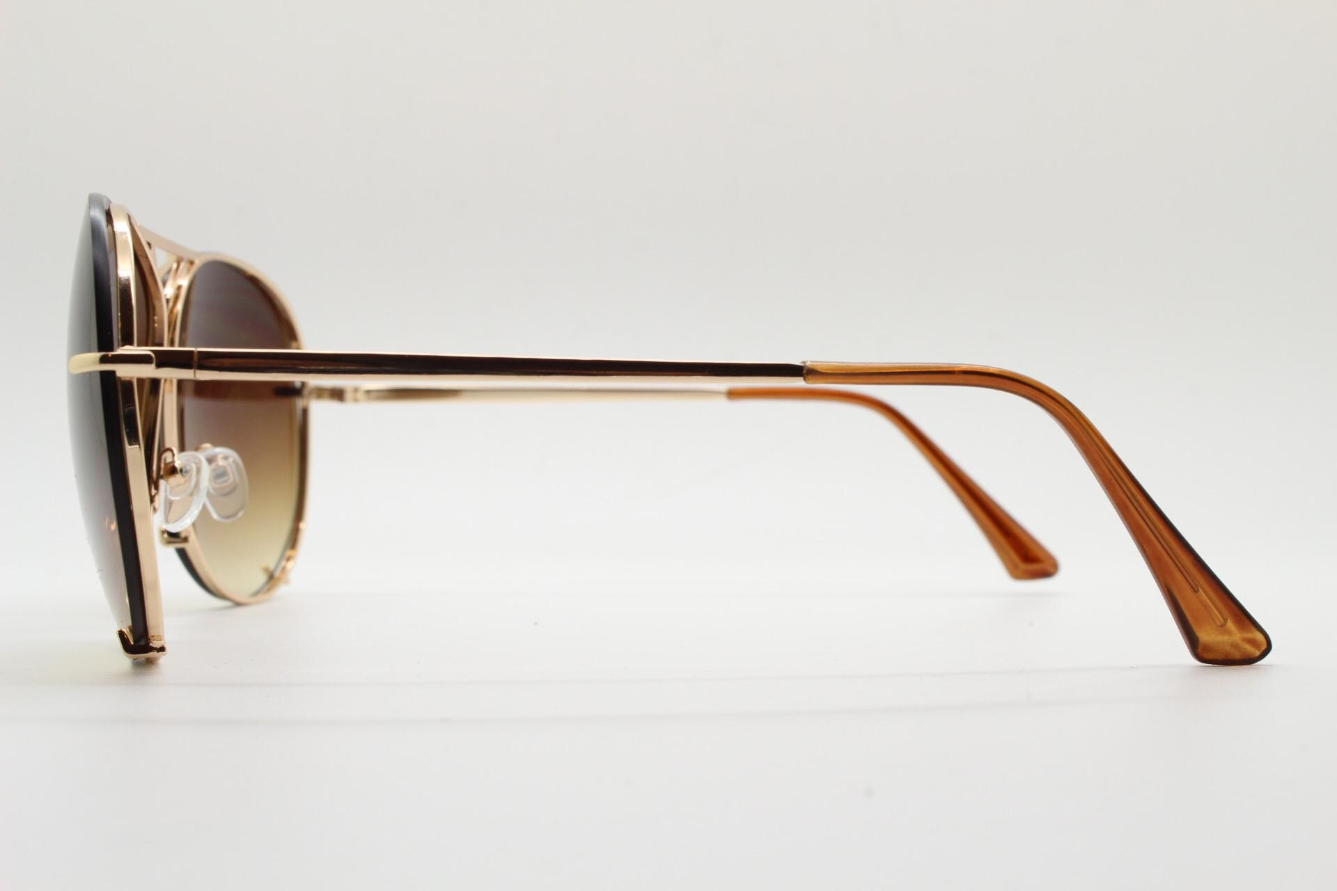Y2K Vintage Oversized Aviator Sunglasses. Large Aviators in Gold Metal ...