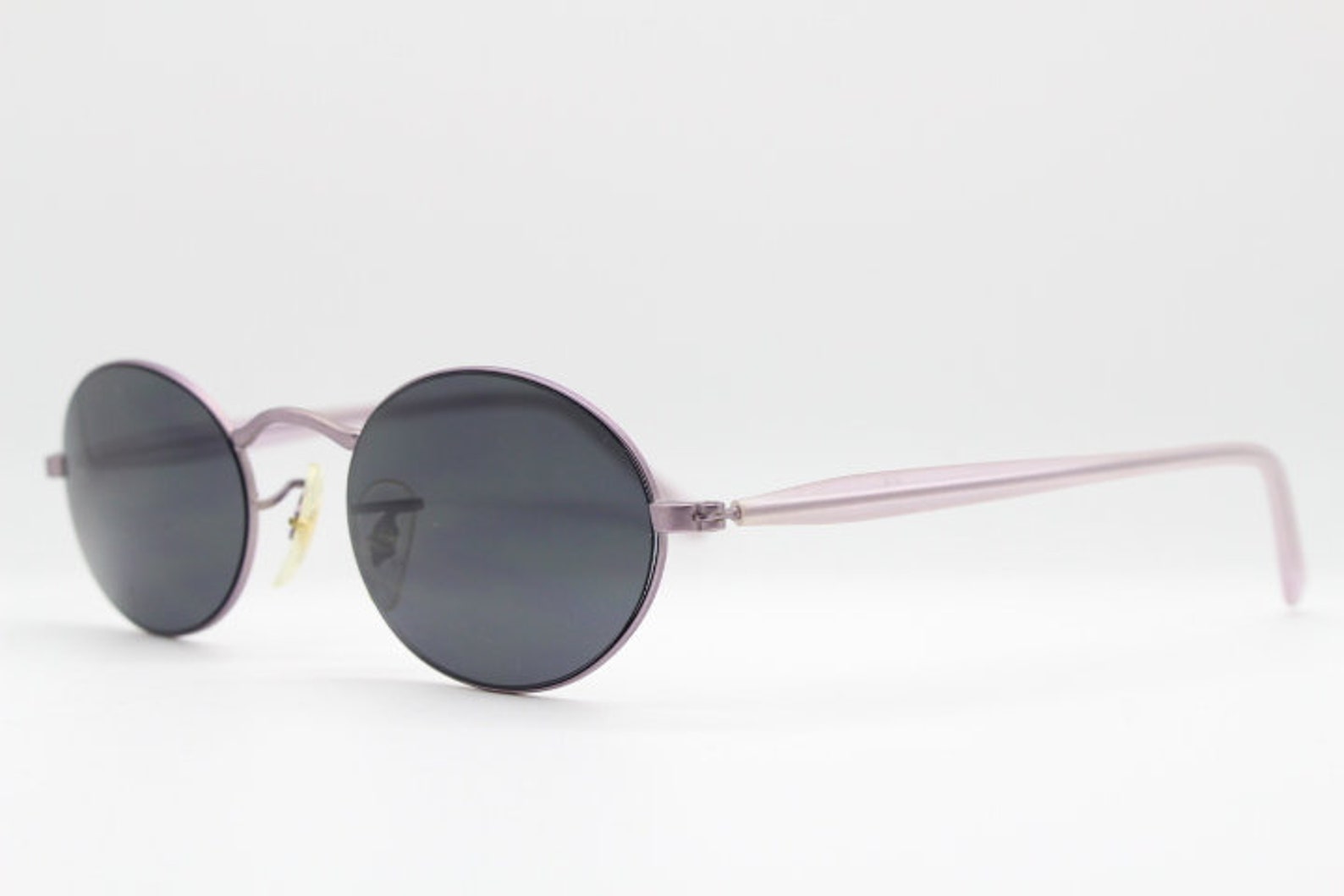 Gafas de sol ovaladas vintage de los años 90. Marco de metal - Etsy España