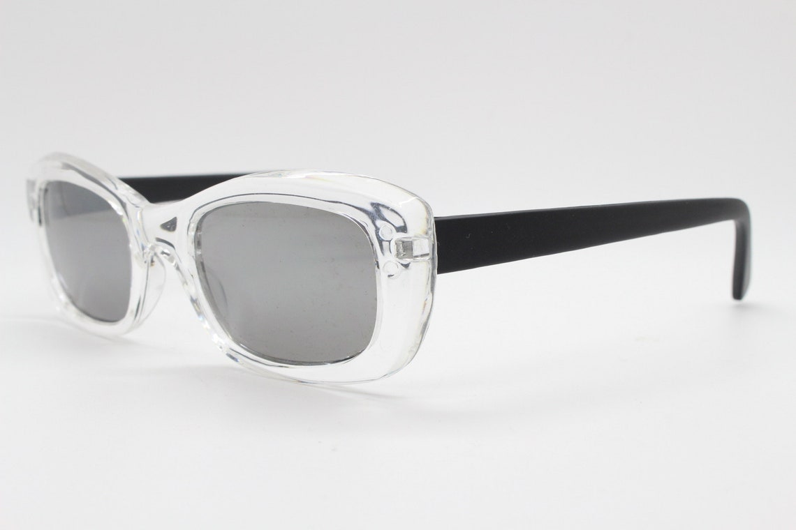 Gafas de sol vintage de dos tonos, de los 90. Montura rectangular ...