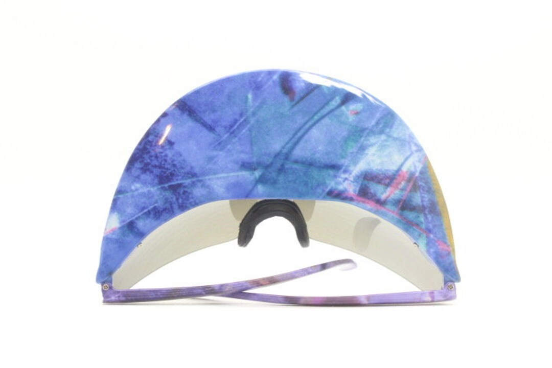 Mind Bending 80's Vintage Visor Sunglasses. Abstract Paint - Etsy