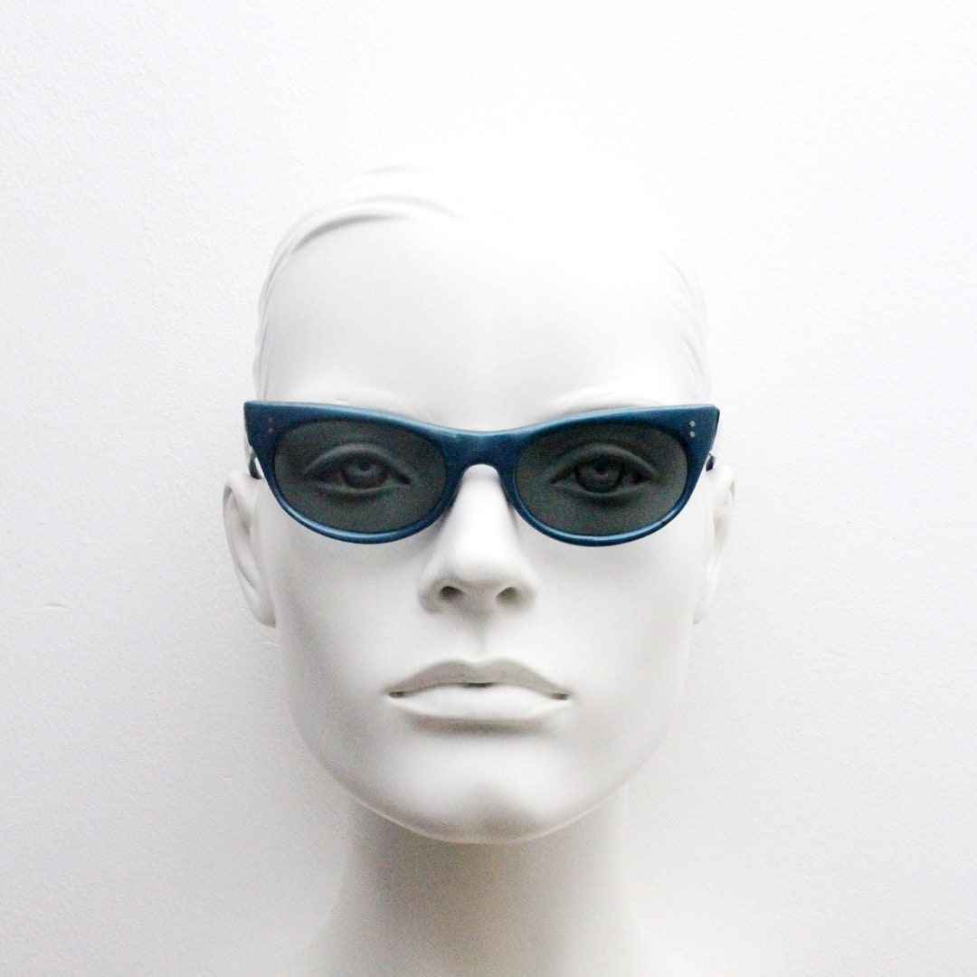 Samco 50s Vintage Cat Eye Sunglasses Made In Italy Womens Pointed