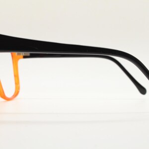 80s Vintage Oversized Cat Eye Glasses. Womens Outrageous Orange Acetate ...