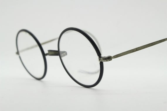 20s vintage windsor eye glasses. Superb black gloss o… - Gem
