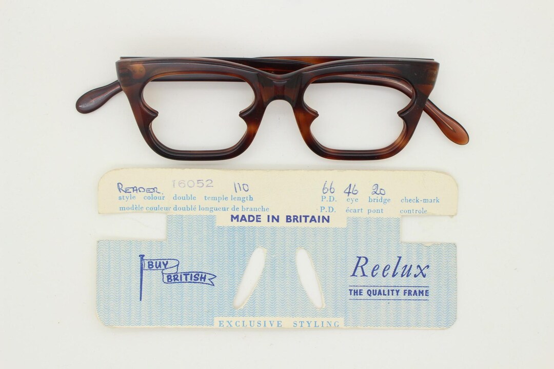 Exquisite Original 50s Split Lens Cat Eye Glasses Made in England ...