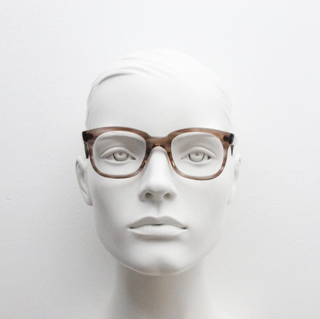 Vintage 60s Plain Brown Eye Glasses. Straightforward Classic Design ...