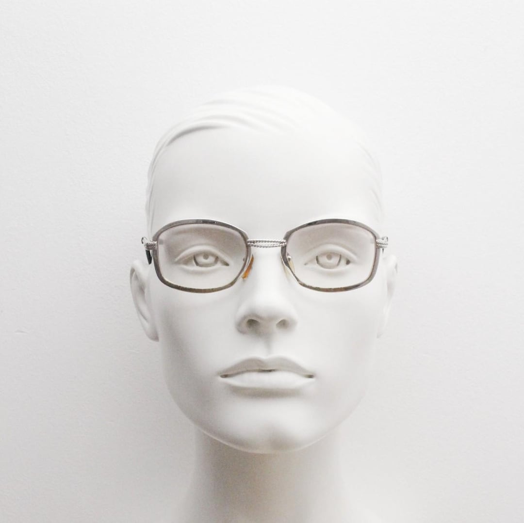 Amor 60's Vintage Angular Oval Eye Glasses Made in France. Bright Shiny ...