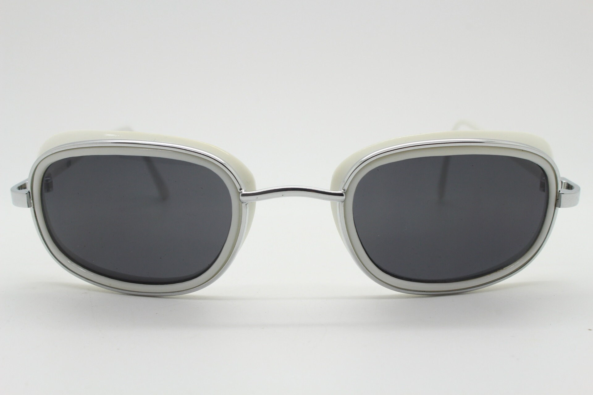 90's Vintage Micro Goggle Sunglasses. White Surround - Etsy UK