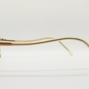 70s Vintage Round Eye Glasses Made in France. Womens Yellow and Brown ...