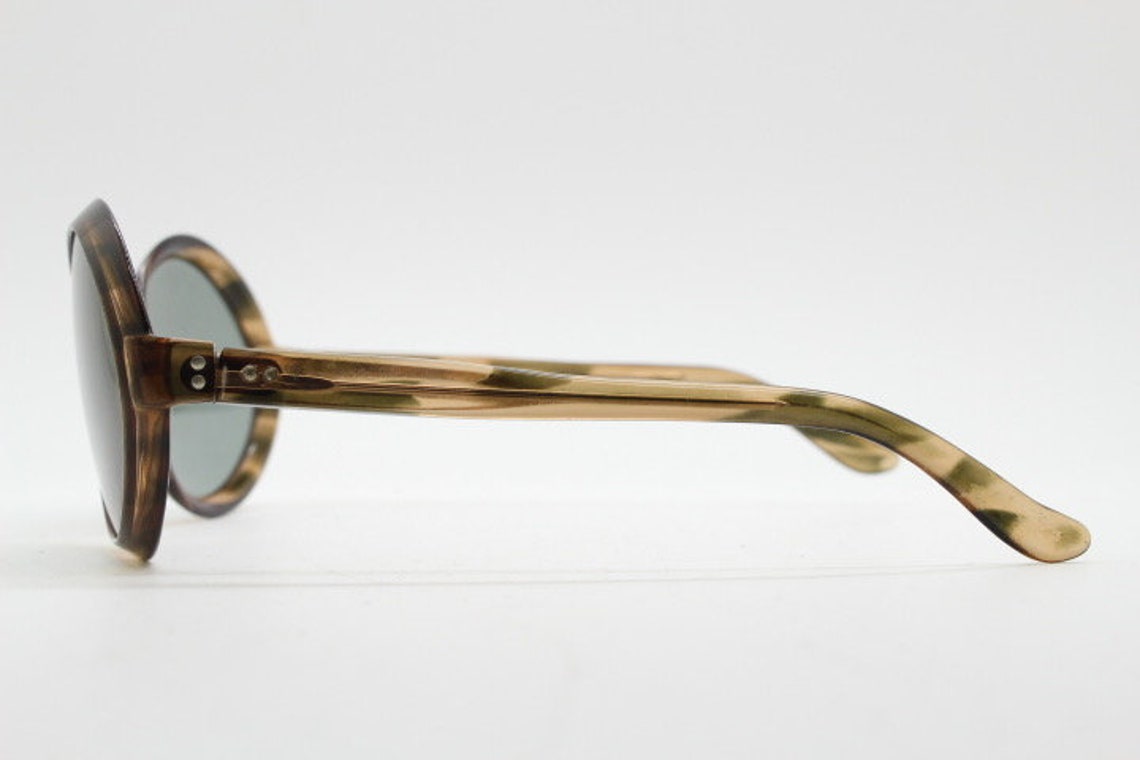 60s Vintage Small Bug Eye Acetate Sunglasses Made in France. Mottled ...
