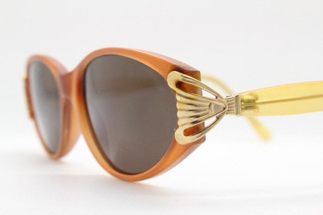 90s Vintage Oval Cateye Sunglasses by Revlon Model 097. Transparent ...
