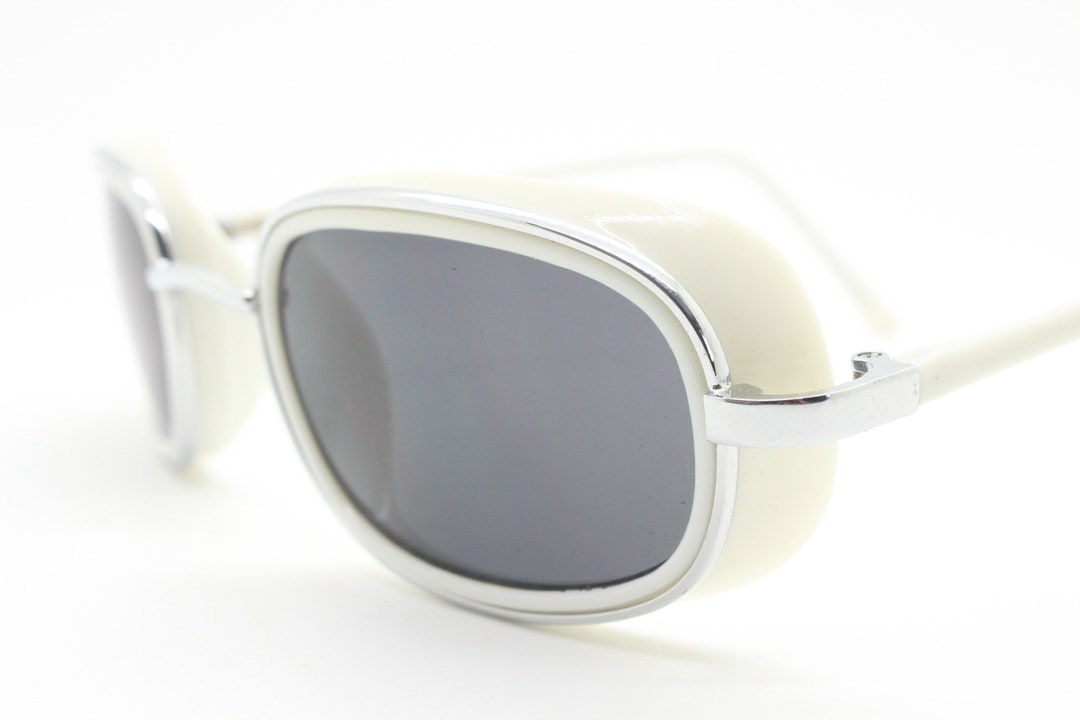 90's Vintage Micro Goggle Sunglasses. White Surround Blinker Spoilers ...