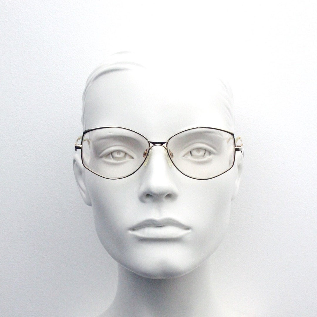 Rodier 80s Stylised Vintage Glasses Model MR221. Gold Angular Optical ...